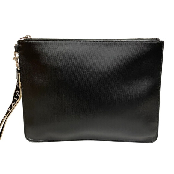 Givenchy | Bags | Givenchy Mens Second Bag Pouch Strap Clutch Bag Black ...